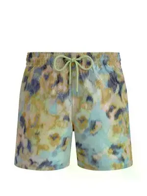 Vilebrequin X Maison Bucol Blurred Nymphea Swim Shorts - Blue