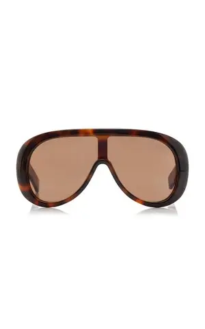 Gucci Aviator Frame Acetate Sunglasses - Brown