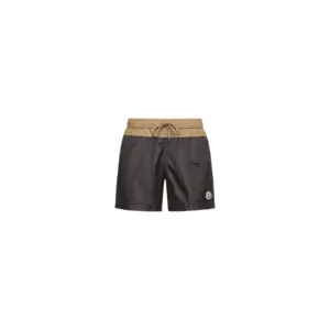 Moncler Contrast Swim Shorts - Black