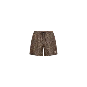 Moncler Paisley Print Swim Shorts - Blue