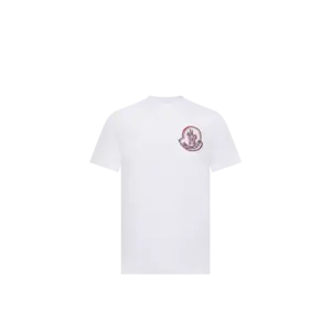 Moncler Moncler Logo Cotton T-shirt White