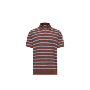 Moncler Striped Cotton Polo Shirt - Multicolour