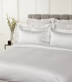 CELSO DE LEMOS Bourdon Super King Duvet Cover - Ivory