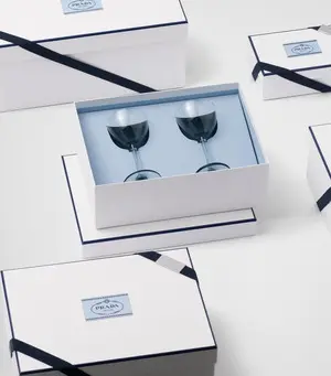 Prada Set Of 2 New York Cocktail Glasses