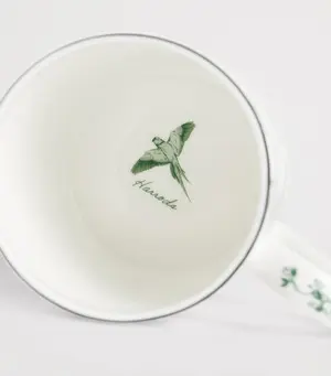 Harrods Bone China Toile Mug - Green