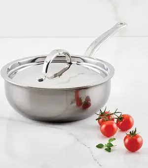 HESTAN Stainless Steel Nanobond Saucepan With Lid