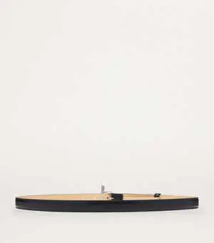 Alexander McQueen Leather T-bar Belt