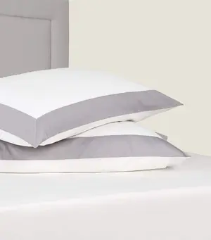 Frette Bold Square Pillowcase - Grey