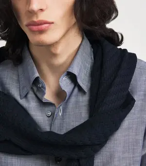 Brioni Cotton Point Collar Shirt
