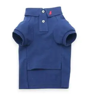 Ralph Lauren Cotton Mesh Dog Polo Shirt - Navy