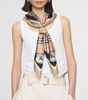 Burberry Silk Check Scarf