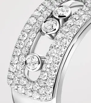 Messika Move Noa Pavé Diamond Ring In White Gold