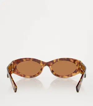 Miu Miu Acetate Oval Sunglasses