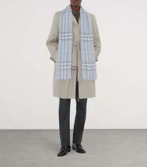 Burberry Wool Wide Check Scarf