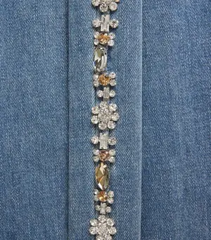 Sandro Embellished Wide Leg Jeans