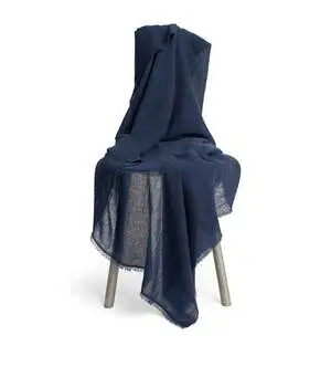 OYUNA Cashmere Woven Esra Throw - Purple