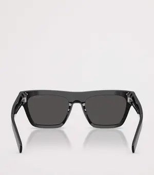 Prada Acetate Rectangular Sunglasses