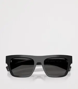Prada Acetate Rectangular Sunglasses