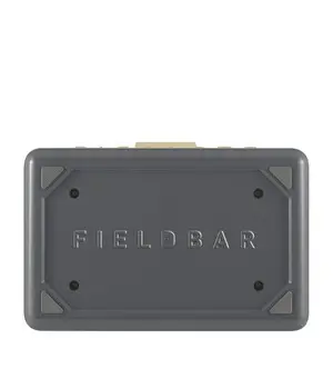 FIELDBAR Mini Bar Cooler Box With Leather Sling - Grey