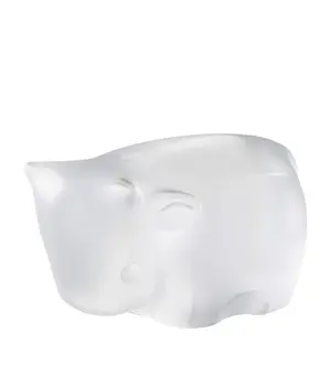 Lalique X Han Meilin Crystal Ox Ornament - Clear