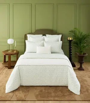 YVES DELORME Capri Amande Flat Sheet - Green
