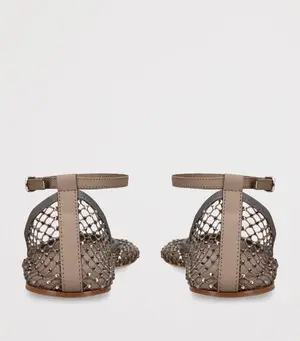 Christopher Esber Mesh Minette Ballet Flats