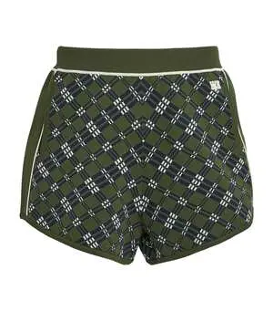 WALES BONNER Power Check Knit Shorts