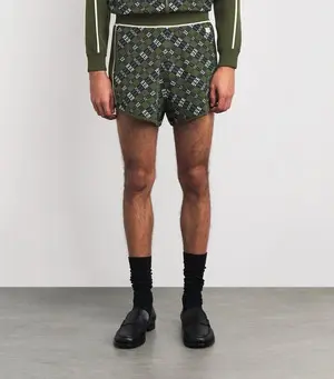 WALES BONNER Power Check Knit Shorts