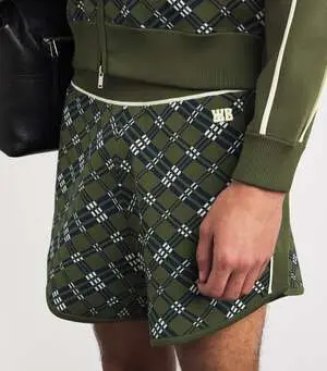 WALES BONNER Power Check Knit Shorts