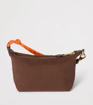 Miu Miu Gabardine Pouch With Wristlet - Brown