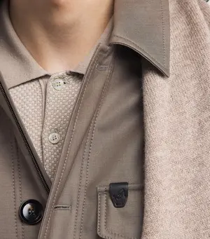 Brioni Wool Padded Field Jacket