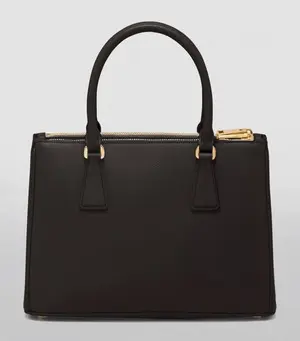 Prada Medium Leather Galleria Top-handle Bag - Black