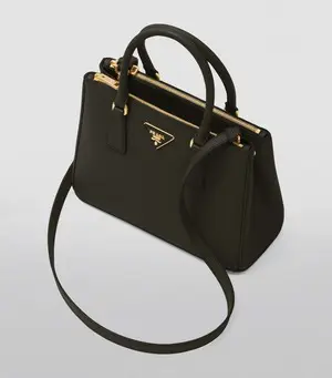 Prada Medium Leather Galleria Top-handle Bag - Black