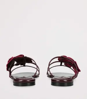 Zimmermann Orchid Leather Sandals