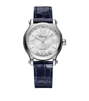 Chopard Stainless Steel And Diamond Happy Sport Automatic Watch