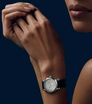 Chopard Stainless Steel And Diamond Happy Sport Automatic Watch