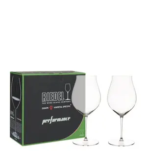 RIEDEL Crystal Performance Shiraz Wine Glasses - Clear
