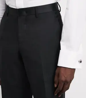 Emporio Armani Virgin Wool Tailored Trousers