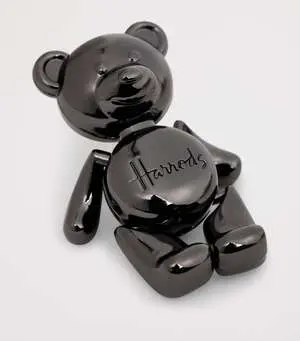Harrods Jointed Bear Pin Badge - Grey