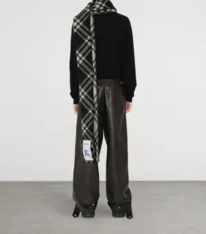 Burberry Wool Check Scarf