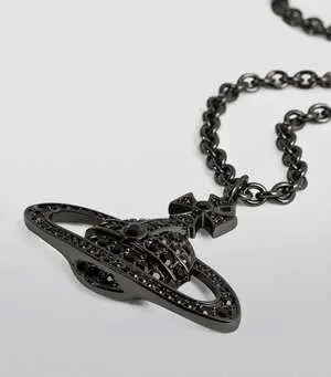 VIVIENNE WESTWOOD Embellished Bas Relief Orb Pendant Necklace