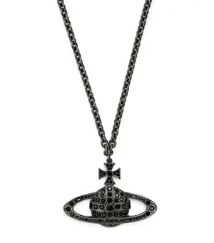 VIVIENNE WESTWOOD Embellished Bas Relief Orb Pendant Necklace