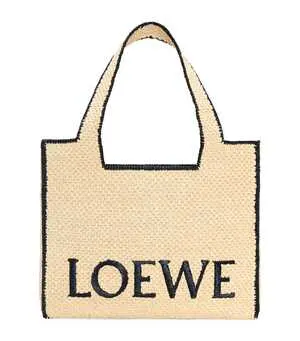 Loewe X Paula's Ibiza Large Font Tote Bag - Beige