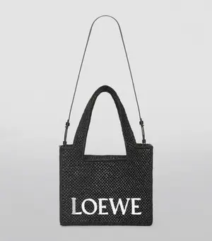 Loewe X Paula's Ibiza Medium Font Tote Bag - Black