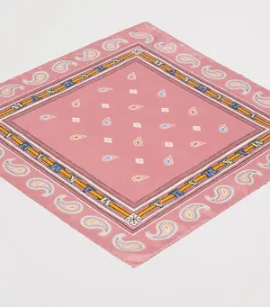 Max Mara Silk Printed Scarf - Beige