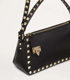 Valentino Garavani Small Rockstud Shoulder Bag - Black