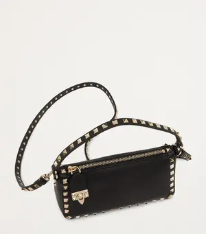 Valentino Garavani Small Rockstud Shoulder Bag - Black
