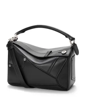 Loewe Small Puzzle Panta Top-Handle Bag Black
