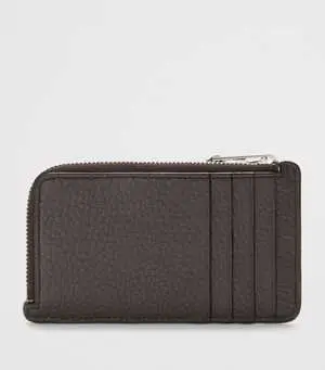 Loewe Leather Puzzle Coin Card Holder - Grey