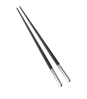 Christofle Silver-plated Uni Japanese Chopsticks - Black
